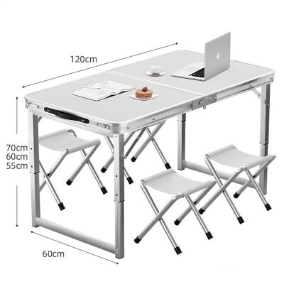 China Small Collapsible Table Portable Outdoor Stable Wood Board Camping with Adjustable Height for sale