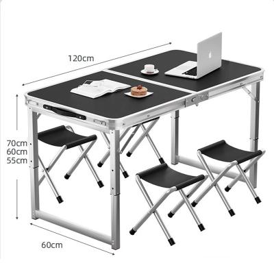China Small Collapsible Table Portable Outdoor Stable Wood Board Camping with Adjustable Height for sale