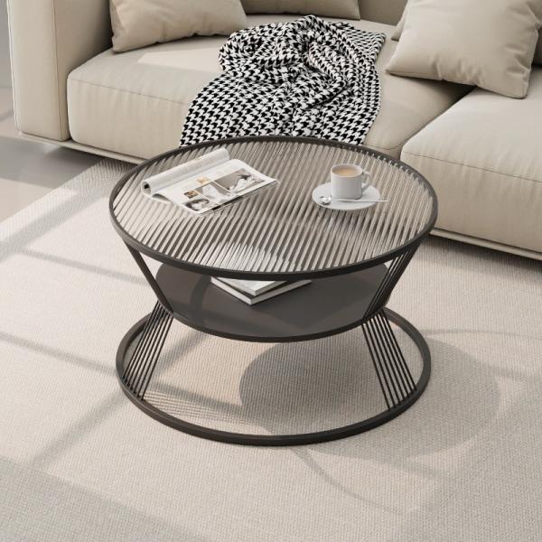 Quality Minimalist Light Luxury Round Coffee Table for Modern Home Living Room Furniture for sale