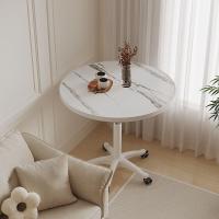 China Sofa Lifting Table with wheels, Simple Small Round Dining , Side , Home Balcony , Reception for sale