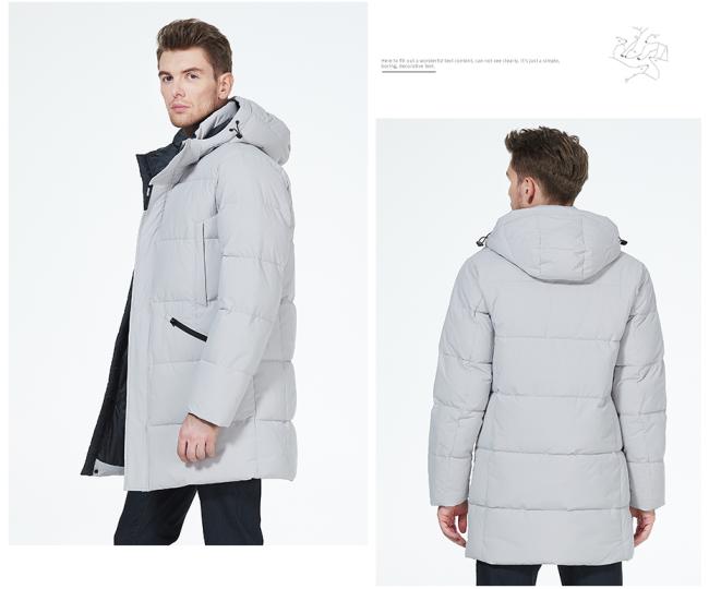 four pockets, , long coat,man winter coat,black coat,business style, thick coat, light colour