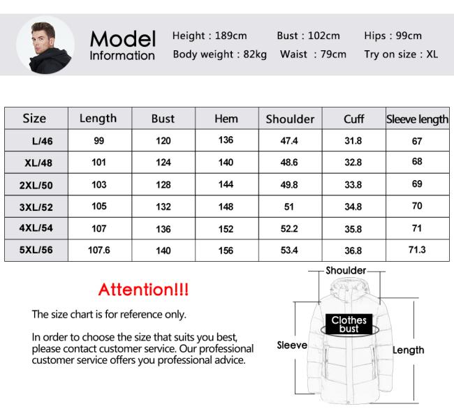 A long down jacket, upper and lower four-pocket design,long men's winter coat, straight fit, cold winter coat