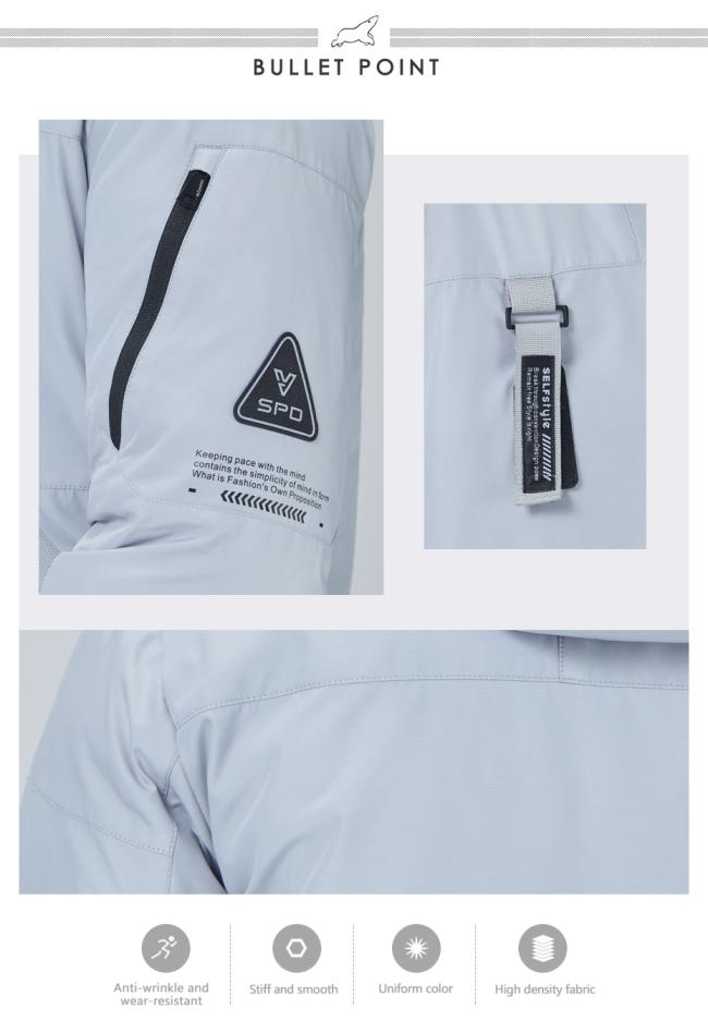 multi-pocket short down jacket, stylish, young fashion,short men's coat, dark color, hooded,