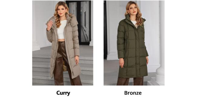 Mid Length Detachable Hood Thickened Down / Cotton Jacket, classic coat, nice colour, for daily wear, warm coat