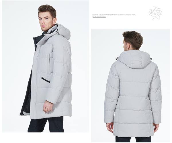 Quality Size 46 - 56 Winter Jacket Men Packable Down Coat With Polyester Filling for sale