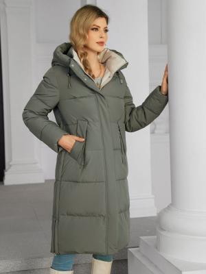 Cina Moderato Stile Donna Gambe Inferiori Lunghezza in basso / Giacca di cotone impermeabile a prova di vento Nero Chiusura Zipper Snap Fastener in vendita