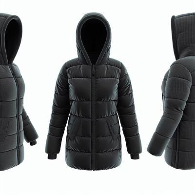 중국 두꺼운 두께와 후드 달린 여성 겨울 자켓, 어떤 경우에도 완벽 판매용