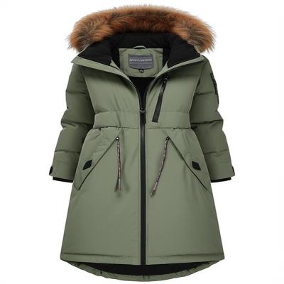China Gray-green/Black/Light Brown Woman Winter Coat Ticken Thickness and Waterproof for Sub-zero Temperatures for sale