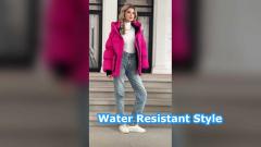 short winter jackets, Flexible Zipper Water Resistant Windbreaker