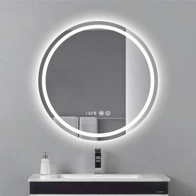 Cina Specchio da bagno a muro 12V 3200K Rotondo Specchio illuminato da bagno anti nebbia in vendita