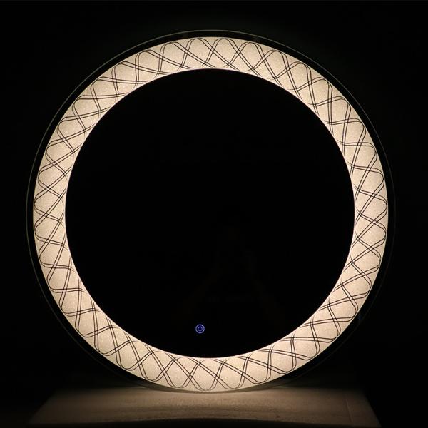 Quality Round Smart Bathroom Led Mirror Anti Fog Bathroom Magnifying Mirror 12V Voltage for sale