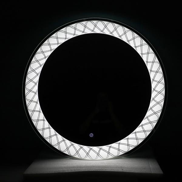 Quality Round Smart Bathroom Led Mirror Anti Fog Bathroom Magnifying Mirror 12V Voltage for sale