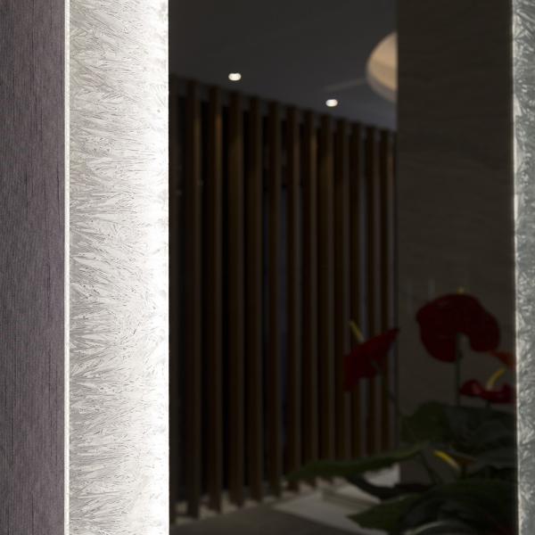 Quality 3000K - 6000K Anti Fog Bathroom Mirror 24 30 36 48 Inch Square Light Up Mirror for sale