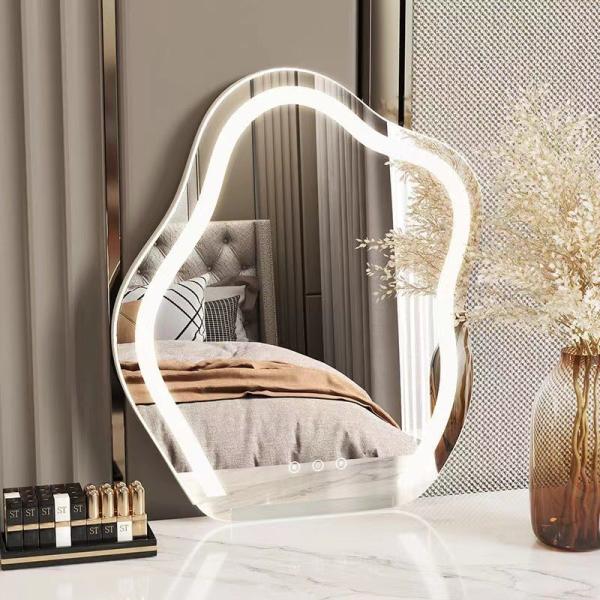 Quality Smart Touch Screen Makeup Mirror 4mm Cloud Shaped Mirror 3000K - 6000K for sale