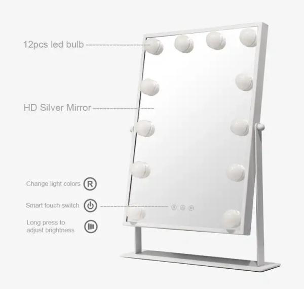 Quality Rectangle Vanity Touch Screen Mirror Smart Vanity Makeup Mirror Customized for sale