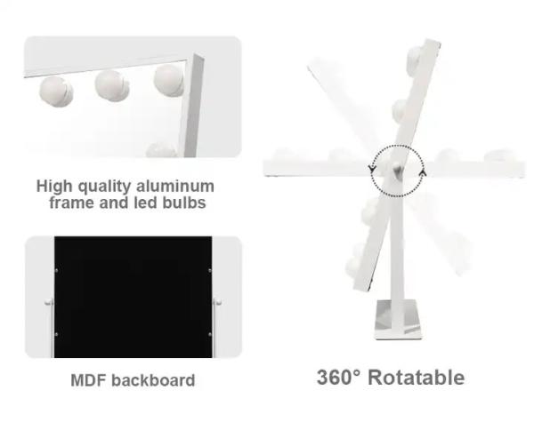 Quality Rectangle Vanity Touch Screen Mirror Smart Vanity Makeup Mirror Customized for sale