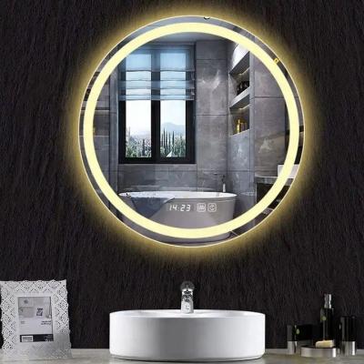 China Espelho de casa de banho LED grande e inteligente Espelho redondo iluminado traseiro personalizado 4000K à venda
