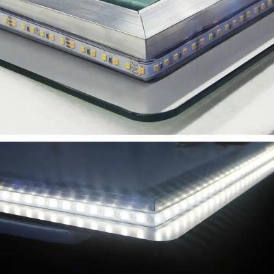 China Smart Large LED Bathroom Mirror Customized Back Lit Round Mirror 4000K for sale