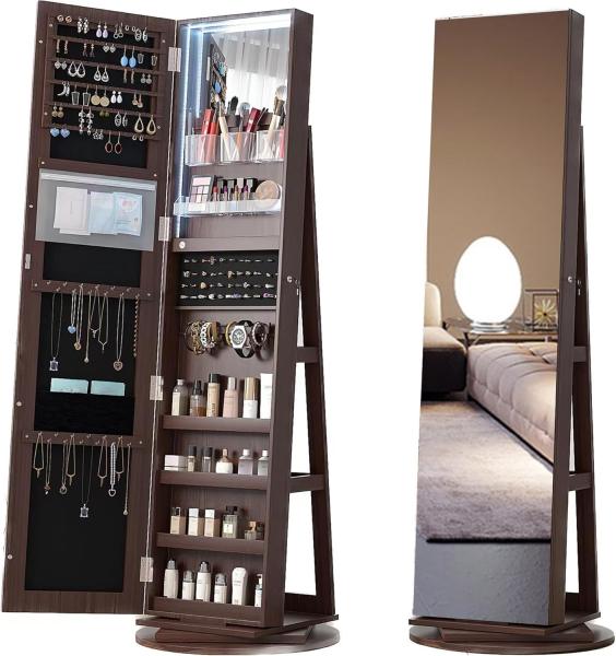 Quality Frameless Full Length Mirror Cabinet Rectangle Wood Mirror Cabinet Customized for sale