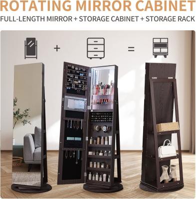 Cina Frameless Full Length Mirror Cabinet Rectangle Wood Mirror Cabinet Customized in vendita