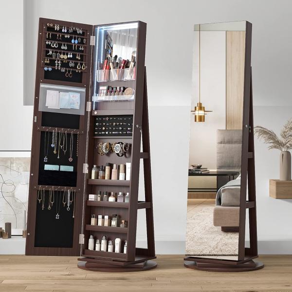 Quality Frameless Full Length Mirror Cabinet Rectangle Wood Mirror Cabinet Customized for sale