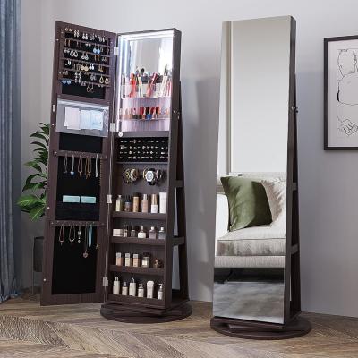 Cina Frameless Full Length Mirror Cabinet Rectangle Wood Mirror Cabinet Customized in vendita