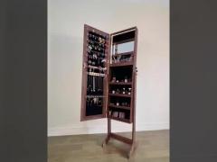 Armadio specchio in legno senza cornice Armadio gioielli moderno