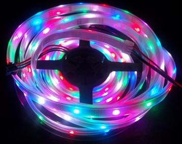 China Flexible WS2811 5V Digital led strip RGB Full color for sale