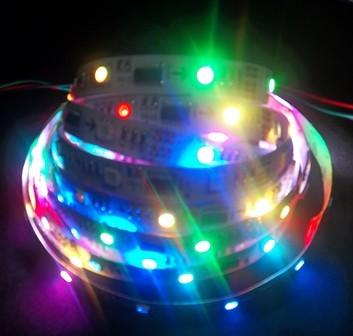 China RGB SMD5050 digital led strip light TM1809 IC for sale