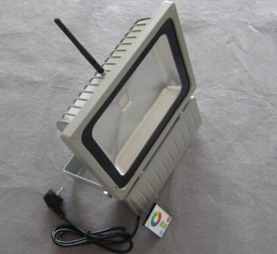 China COB 100W led floodlight IP65 remote controlled RGB color for sale