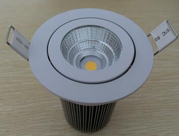 China 6500K cool white color COB led downlight 10W for sale