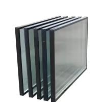 China 10mm Double Tempered Low E Hollow Glass Panel Soundproofing Ice Pattern for sale