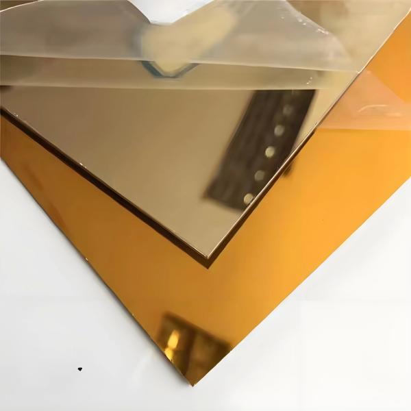 Quality Single Sided Copper Mirror Glass Sheet For Showcase Shower Room Partition for sale