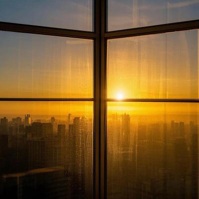 China Tempered High Class Insulated Curtain Wall Glass Panel Gentle Technology for sale
