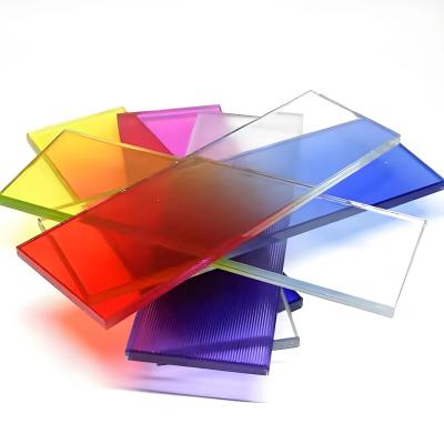 China Graded Laminated Glass Decorative Multicolor Panel Sheet System for sale