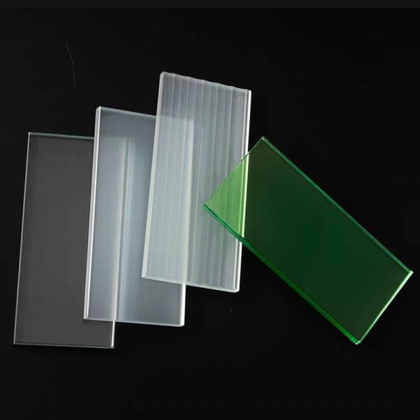 Quality Colored 10mm Laminated Safety Glass Panel Stylish Balcony Railing for sale
