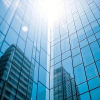 China High Class Reflective Glass Curtain Wall Low E Coated Explosion Proof for sale