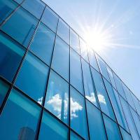 China Reflective Float Coated Low E Glass Curtain Wall Panel System for sale