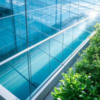 China Reflective Float Coated Low E Glass Curtain Wall Panel System for sale