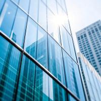 China Explosion Proof Float Low E Reflective Glass Curtain Wall Panel Coating for sale