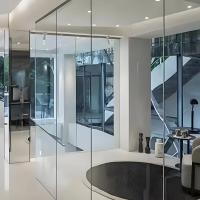 China Low Radiation Float Reflective Glass Curtain Wall Panel System for sale