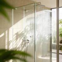 China Durable Shower Room Glass Application With Tempered Glass Float Glass Elements for sale