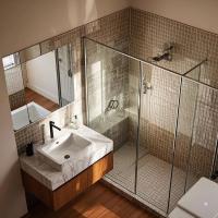 China Durable Shower Room Glass Application With Tempered Glass Float Glass Elements for sale