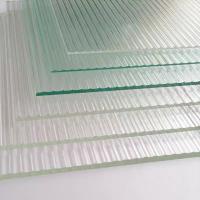 China GB Standard Decorative Patterned Textured Glass Panel For Showcase Window Display for sale