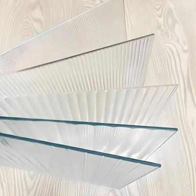 China 4-18mm Stylish Decorative Patterned Glass Panel For Showcases Windows Partitions for sale