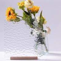 China Textured Patterned Decorative Glass Panel For Doors Windows Interior Partitions for sale