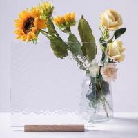 China Interior Decorative Patterned Glass Panel Showcases Doors Windows Application for sale