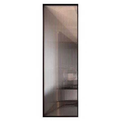 China Corrugated Tempered Decorative Glass 8mm Explosion Proof Water Textured Glass Partition Wall for sale