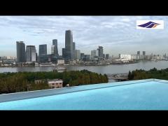 float tempered safety glass panels for secure pool shower room use