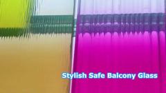 10mm Colored Laminated Safety Glass for Modern Balconies